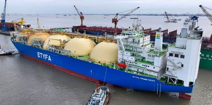 Cyprus FSRU finally leaves yard and looks set for interim deployment | TradeWinds