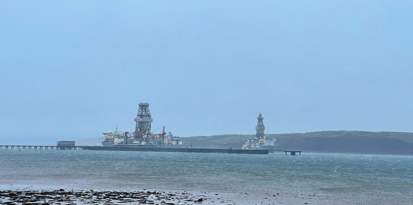 Drillship 'secured' after breaking free of moorings — Valaris ...