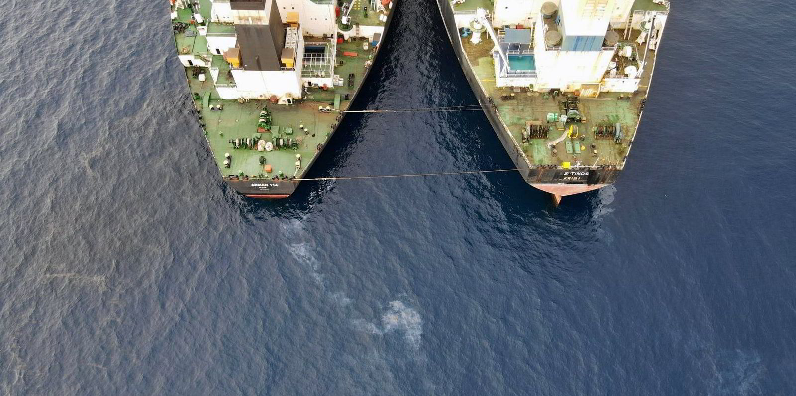 ‘Ghost ship’ that fled oil transfer is linked to sanctioned trading ...