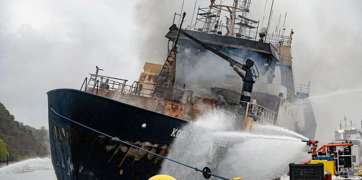 As fire on Trident Seafoods vessel burns into 5th day, officials ...