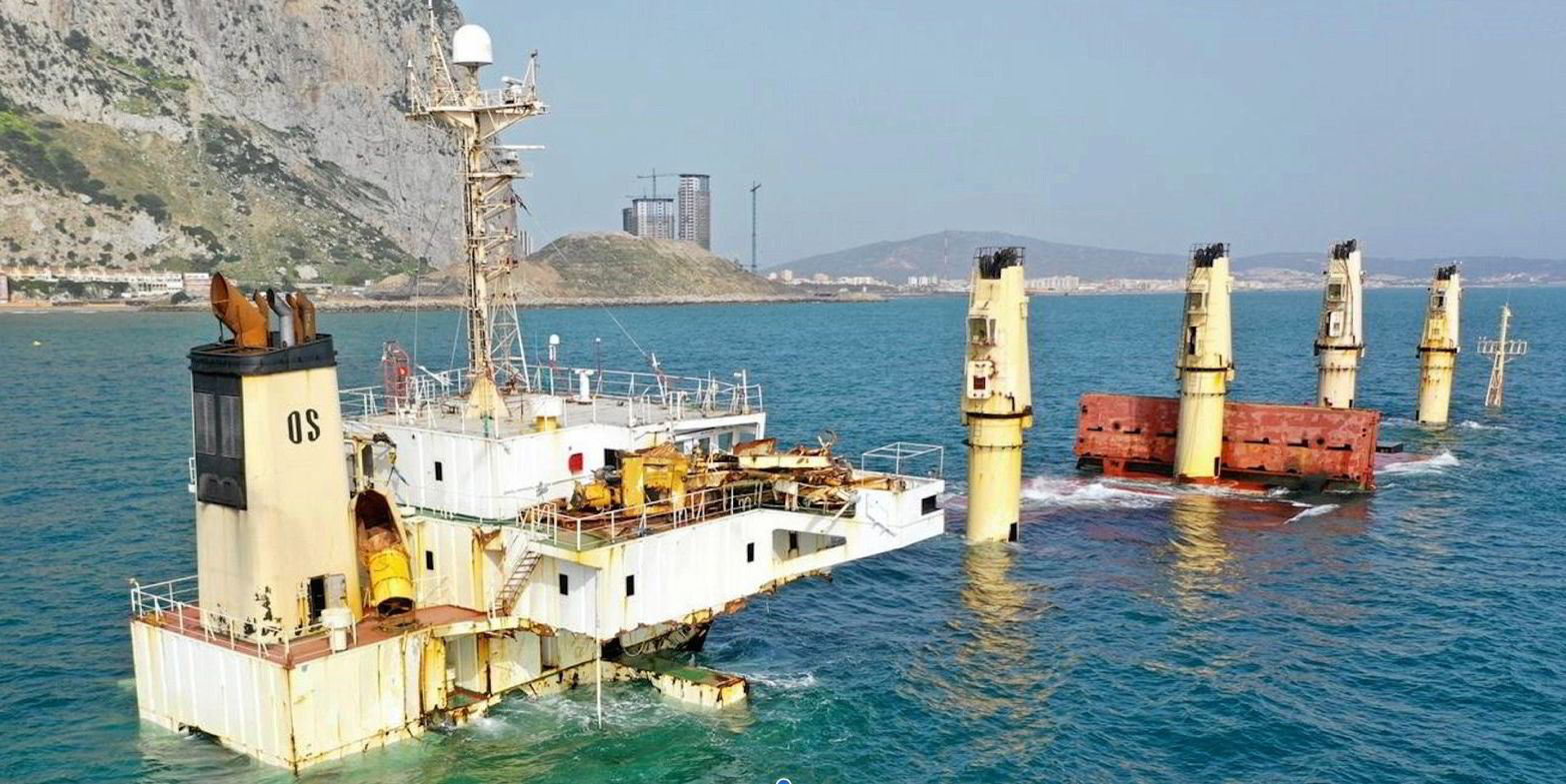Boom redeployed around OS 35 bulker wreck off Gibraltar | TradeWinds