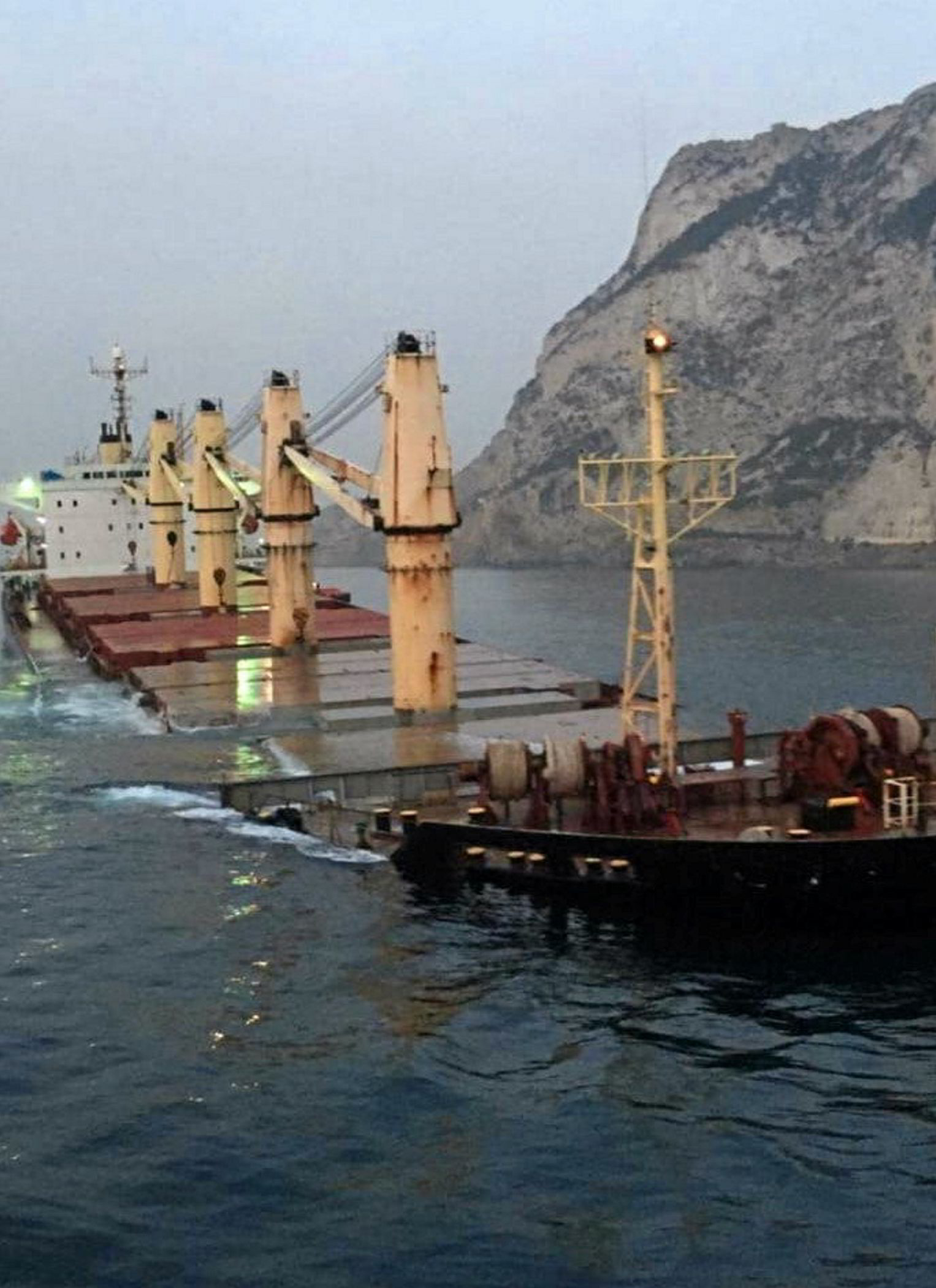 Beached bulker in stable condition off Gibraltar after collision with ...