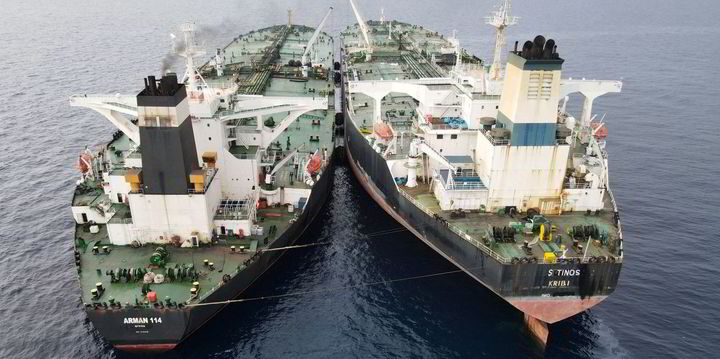 Notorious Iran-flag VLCC seized again in illicit ship-to-ship transfer ...