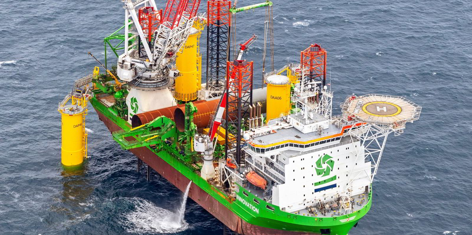 Steel in the water| First foundation at world's largest offshore wind ...