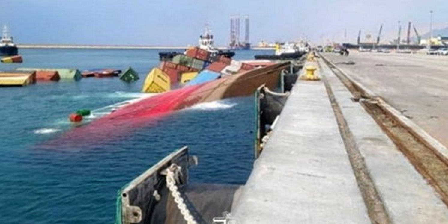 Boxes float free as container ship capsizes and sinks in Iran | TradeWinds