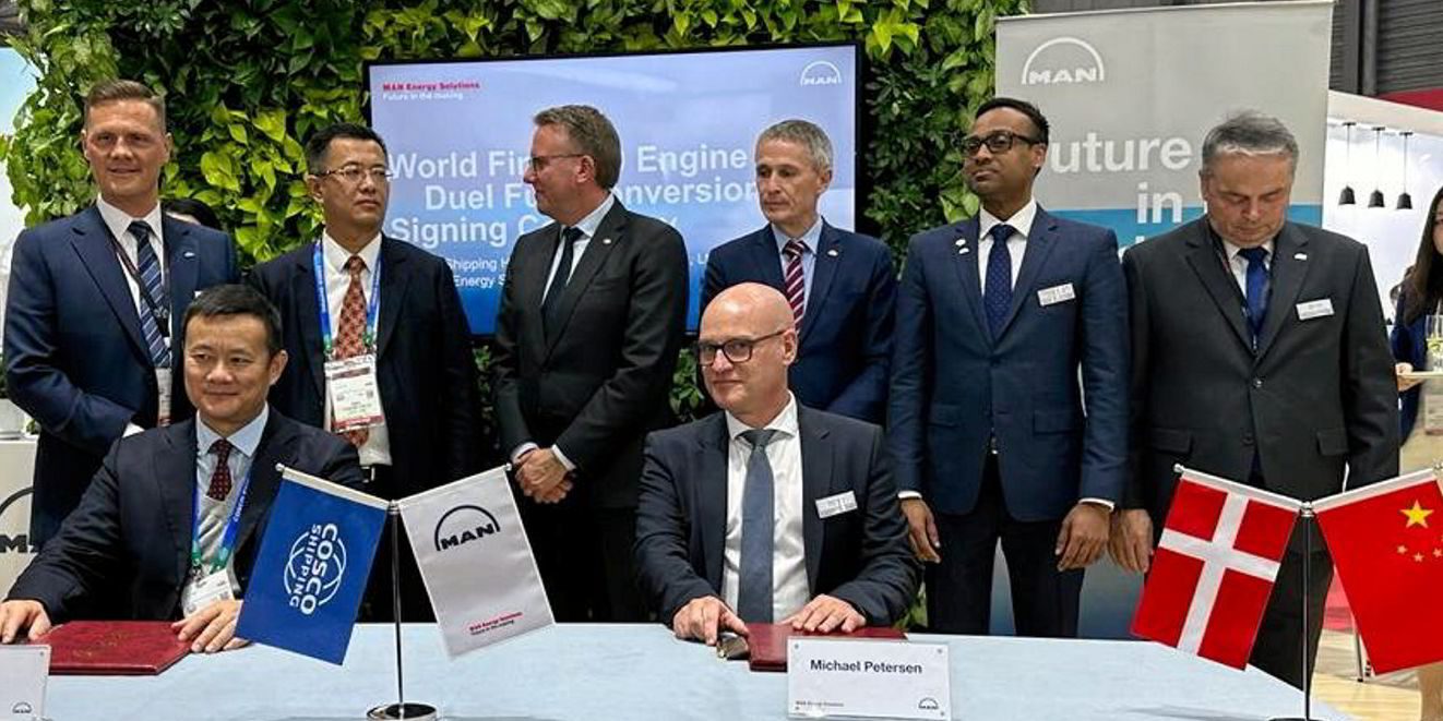 Cosco Shipping Line contracts MAN ES for methanol fuel boxship ...