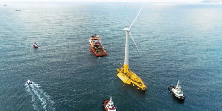 RWE-backed floating wind pilot to start exporting electricity off ...