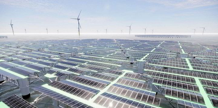 Offshore solar plan to join wind in massive half-gigawatt sea-based ...