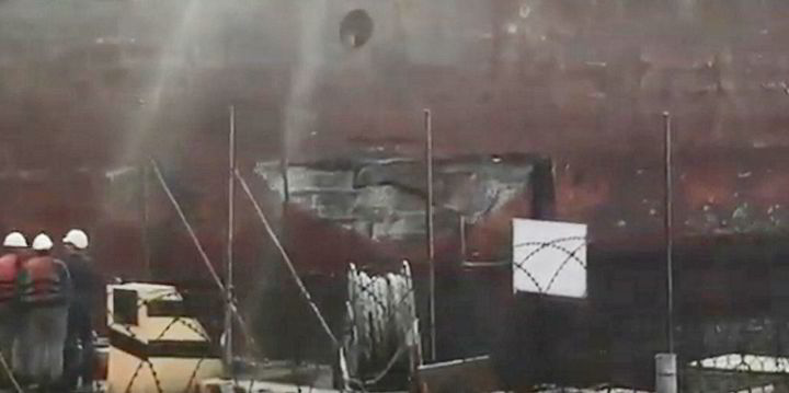 VIDEO: MSC boxship holed in dock crash, spills fuel | TradeWinds