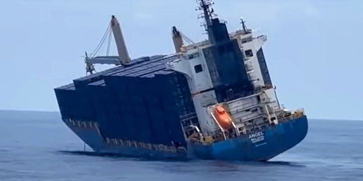Safety fears for sunken container ship as typhoon approaches Taiwan ...