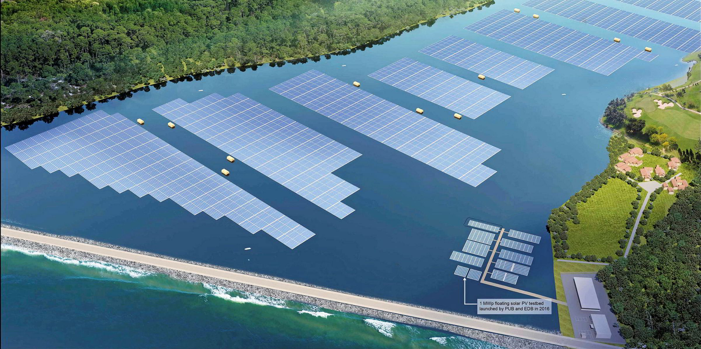 Construction starts on pioneering floating solar scheme in Singapore ...