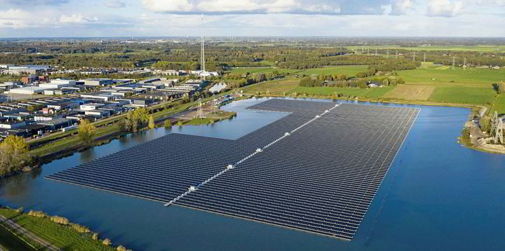 Largest floating solar farm in Netherlands switched on | Recharge