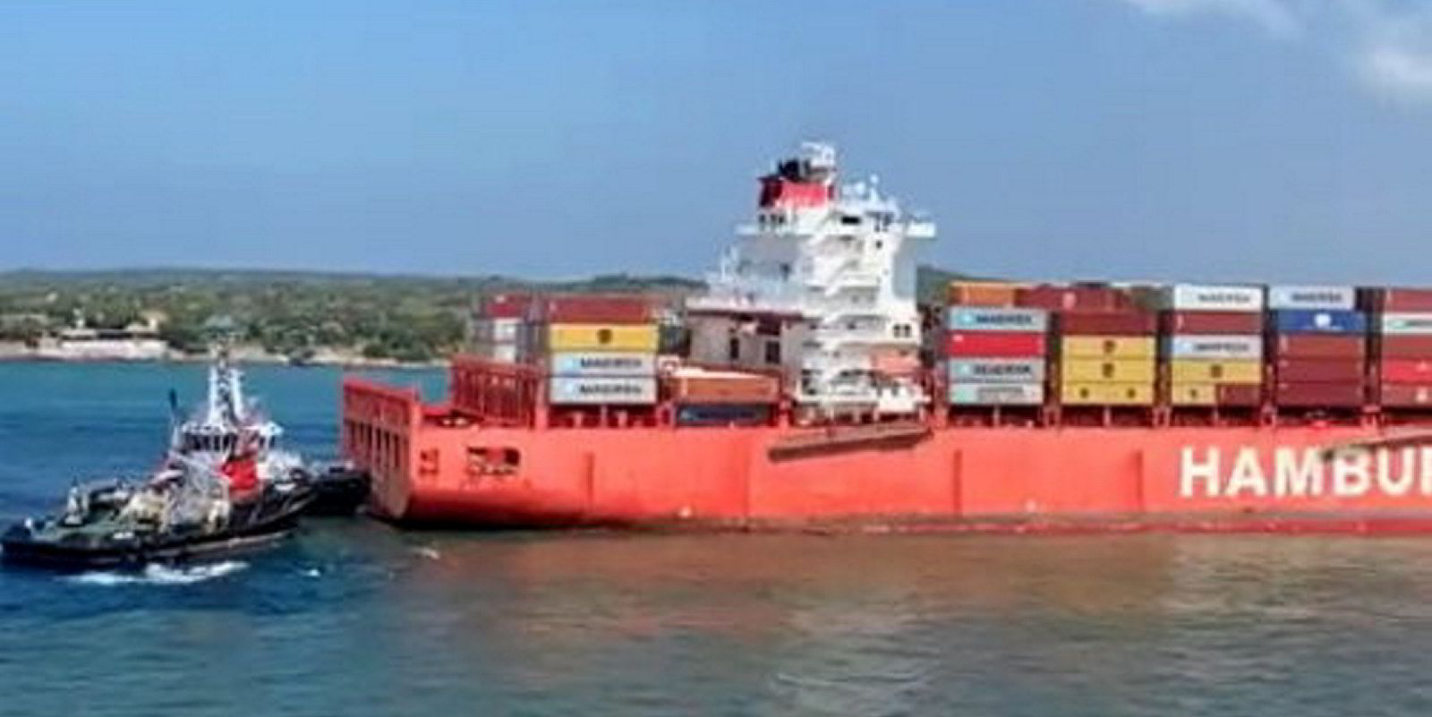 Hamburg Sud container ship refloated after grounding off Colombia ...