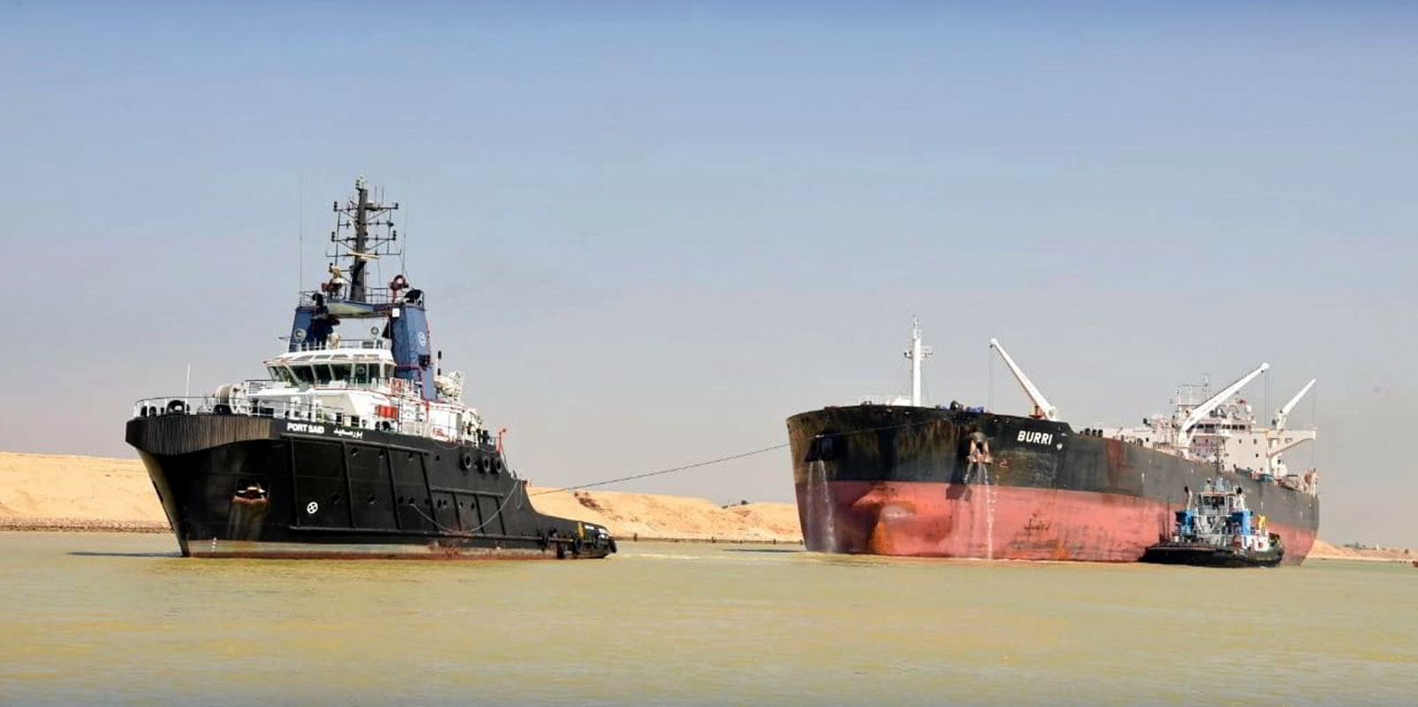 BW LNG carrier grounds in Suez Canal and is struck by TMS Cardiff ...