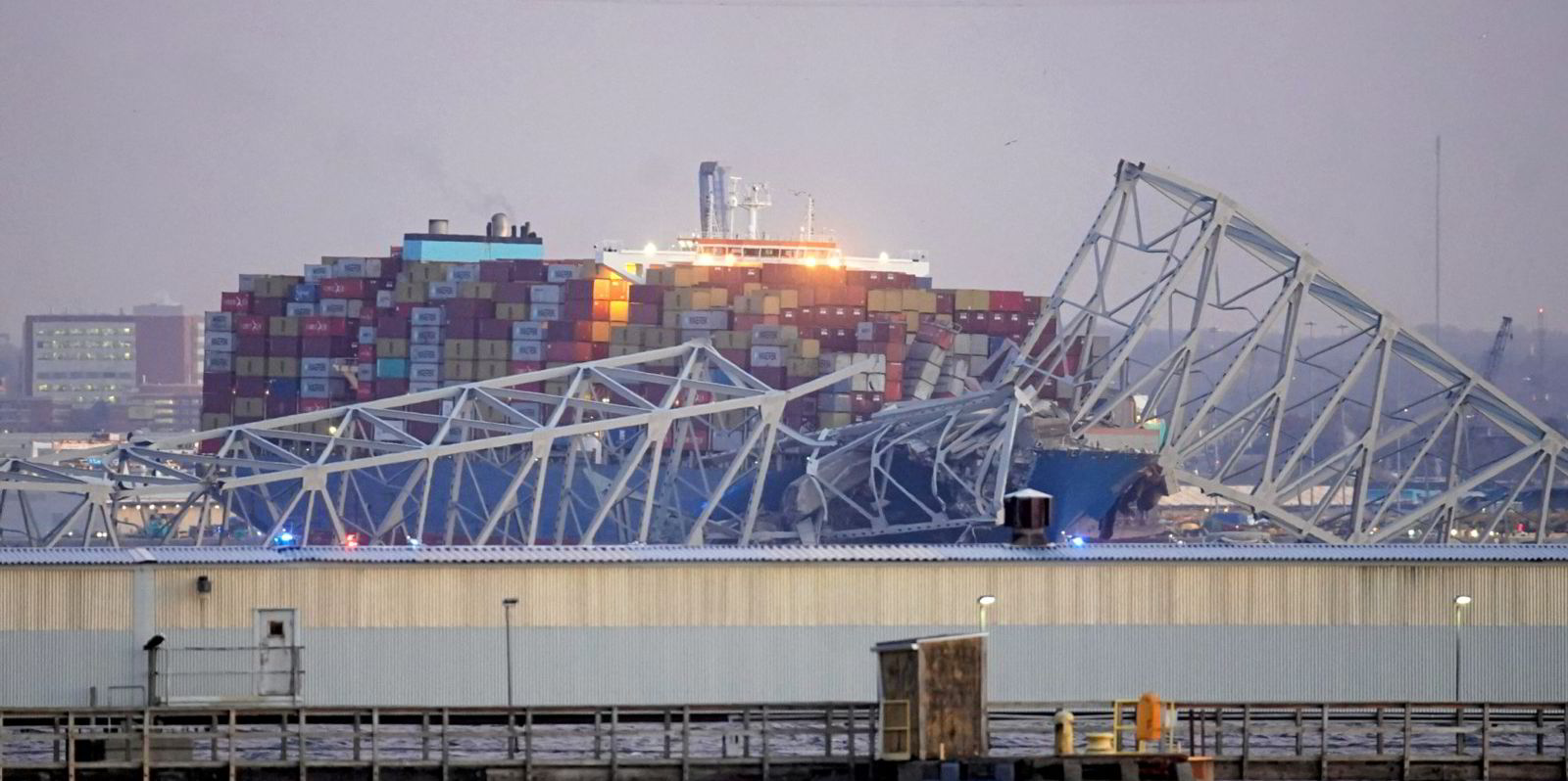 Lights went out on Maersk container ship as sudden change of course ...