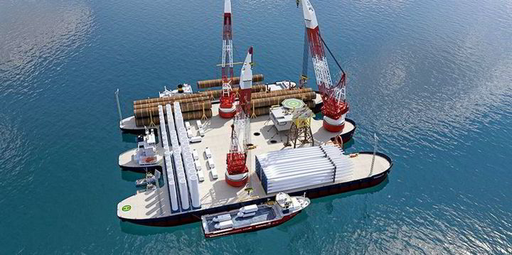 Windthrust unveils floating 'port' vessel for wind farms | TradeWinds