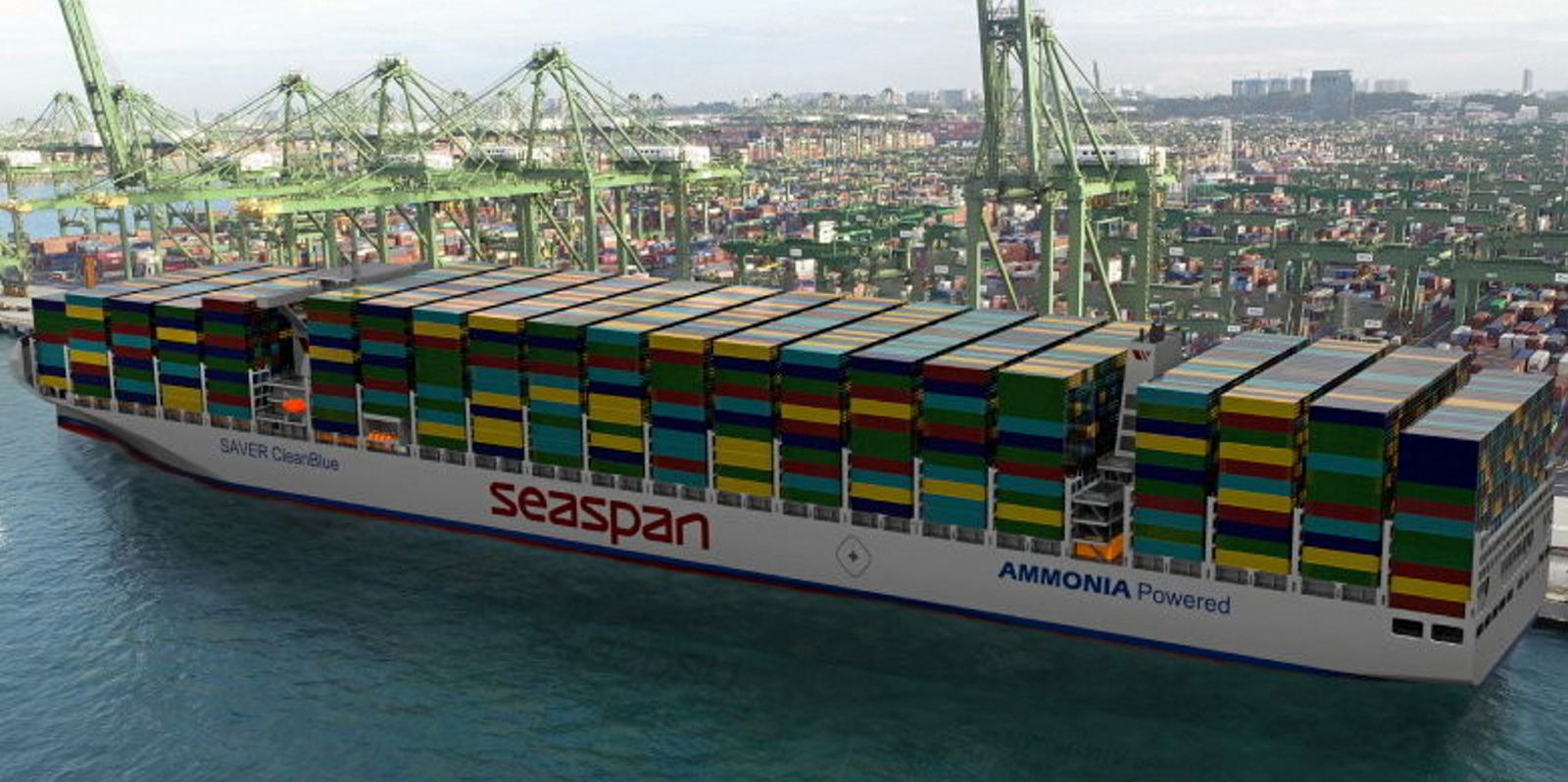 Seaspan and Maersk Zero Carbon Center unveil huge ammonia container ...