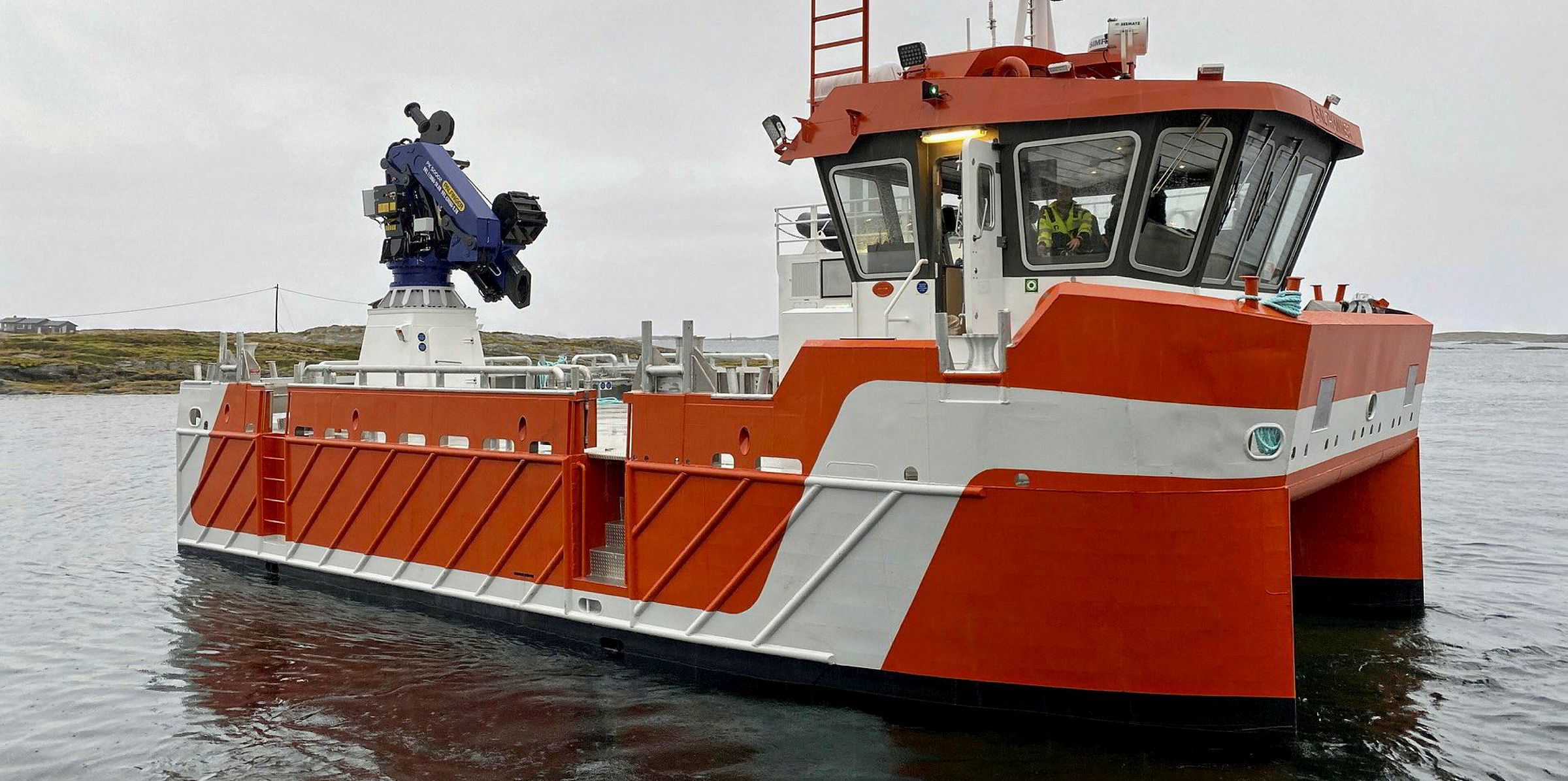 Grovfjord Mek. Verksted overleverer oppdrettskatamaran til Lovundlaks ...