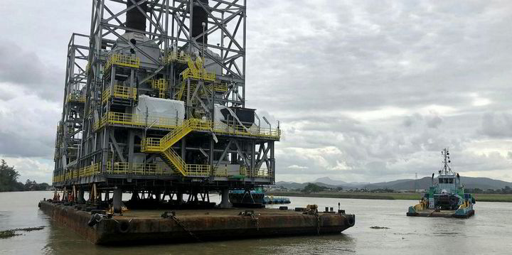 Barge carrying P-71 modules partially sinks | Upstream Online