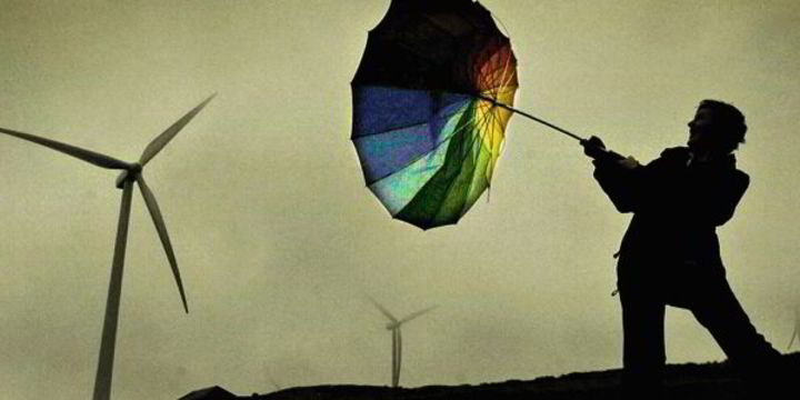 Wind breezes to a record power-share in storm-lashed UK | Recharge