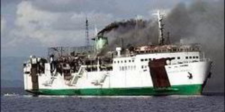Philippine ropax ablaze | TradeWinds