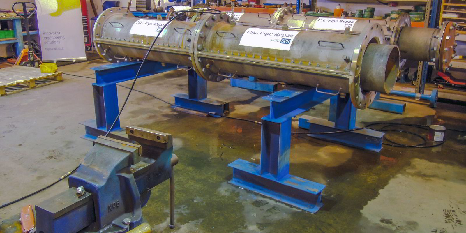 Sandwich solution for damaged pipe | Upstream Online