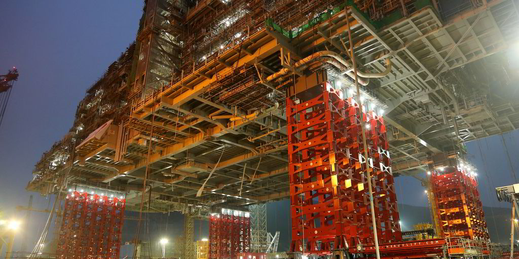 Arkutun Dagi topsides loaded out | Upstream Online