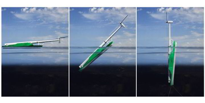 A barge to make floating-turbine installation flipping simple | Recharge