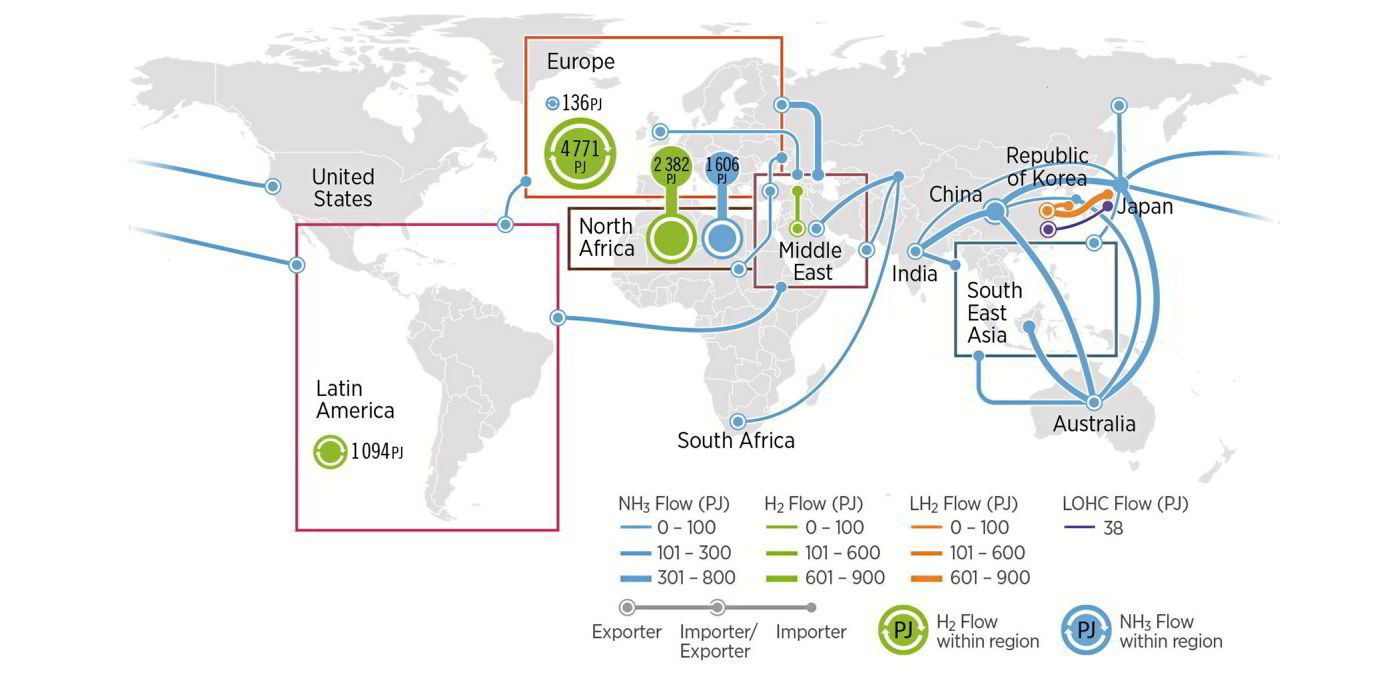 More than 60% of all clean hydrogen will be transported over long ...