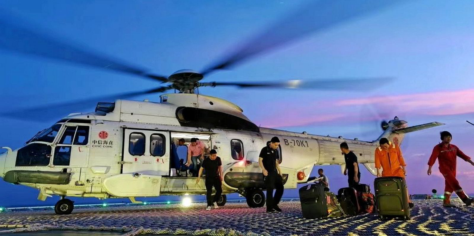 The great escape: Over 10,000 offshore workers evacuated from platforms and vessels ahead of ...