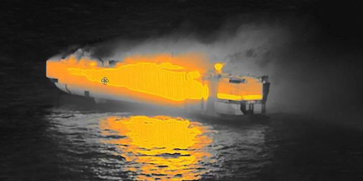 K Line reveals close to 500 electric vehicles on fire-ravaged car ...