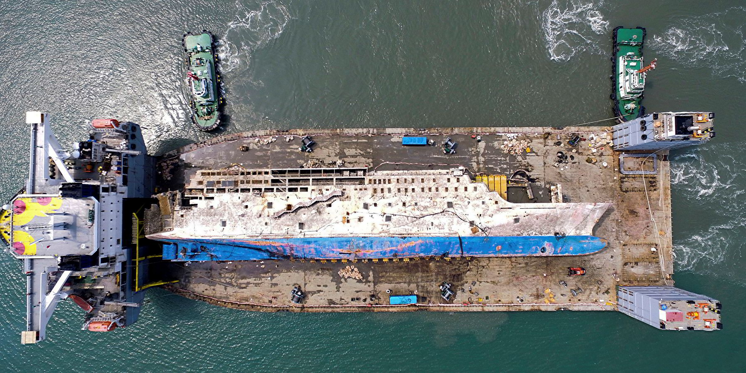 Salvaged Sewol in Mokpo three years after tragedy | TradeWinds