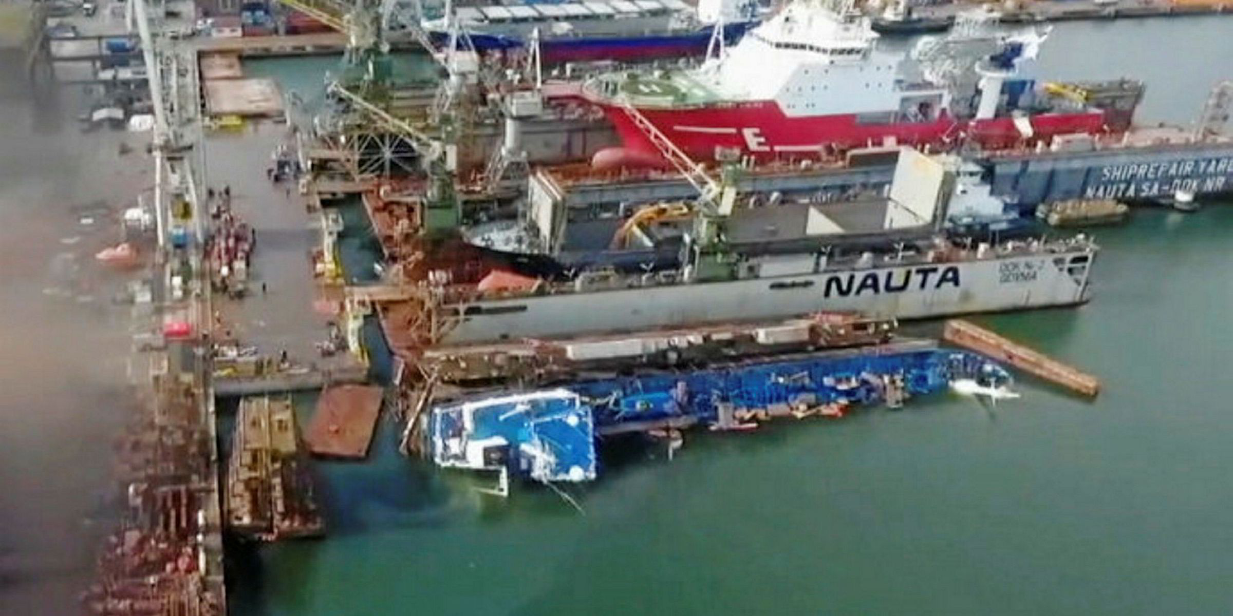 Tanker capsizes at Nauta Shipyard | TradeWinds