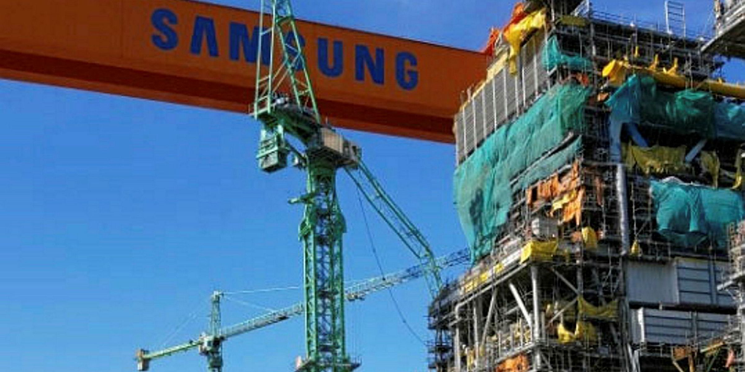 Collapse of crane at Samsung yard probed | Upstream Online