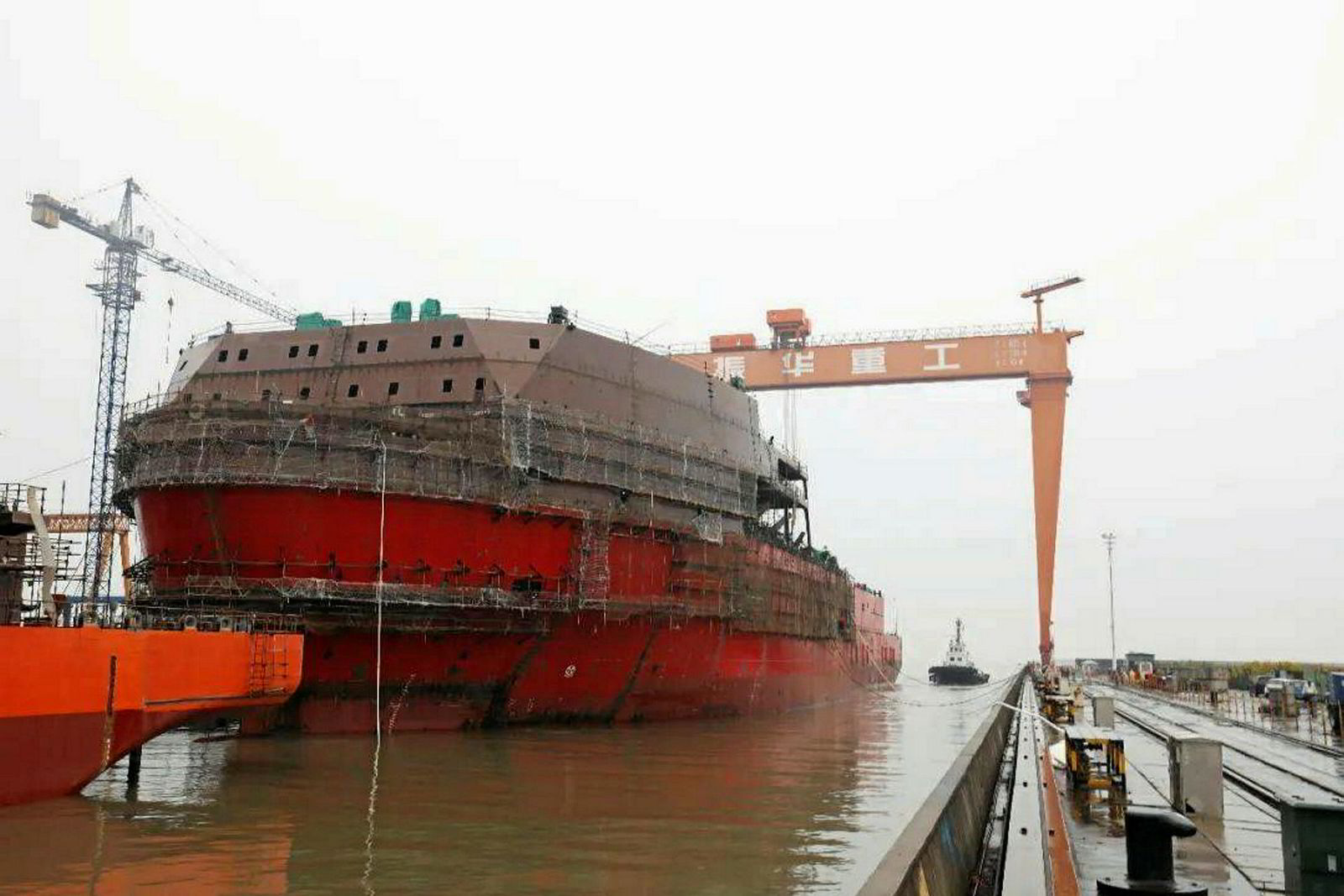 VIDEO: Chinese yard marks milestone for pipelay vessel dropped by ...