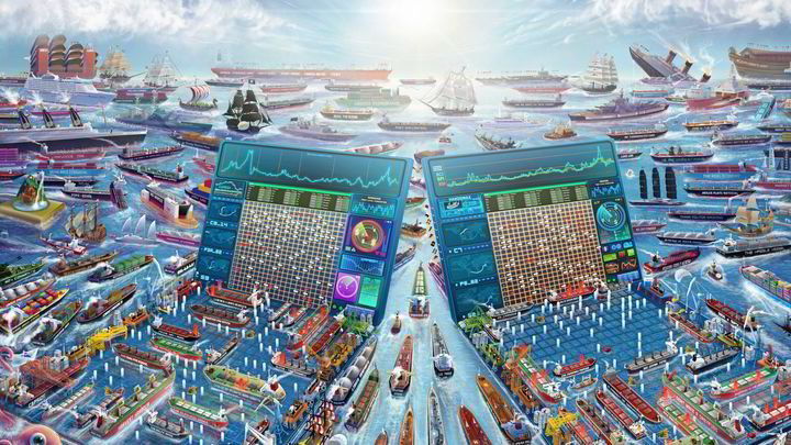 Meet the ‘Banksy of shipping’. The anonymous artist committing dry bulk markets to canvas ...