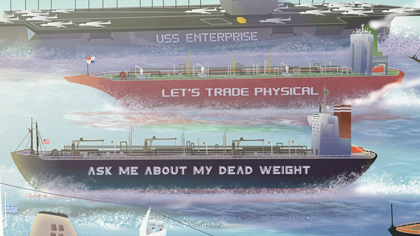 Meet the ‘Banksy of shipping’. The anonymous artist committing dry bulk markets to canvas ...
