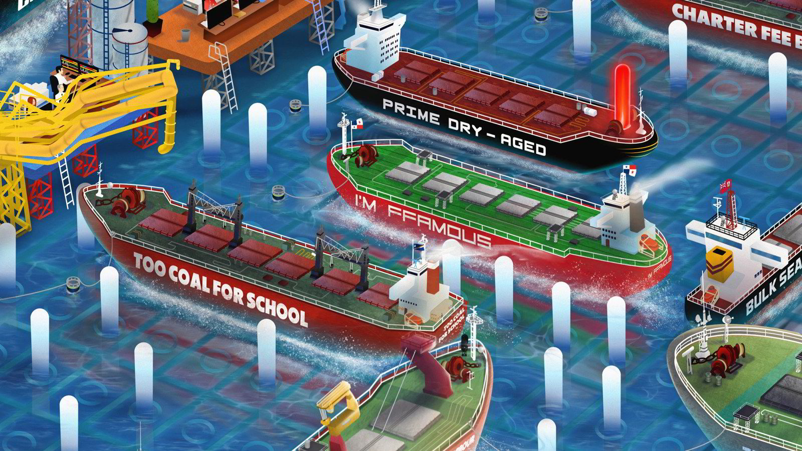 Meet the ‘Banksy of shipping’. The anonymous artist committing dry bulk markets to canvas ...