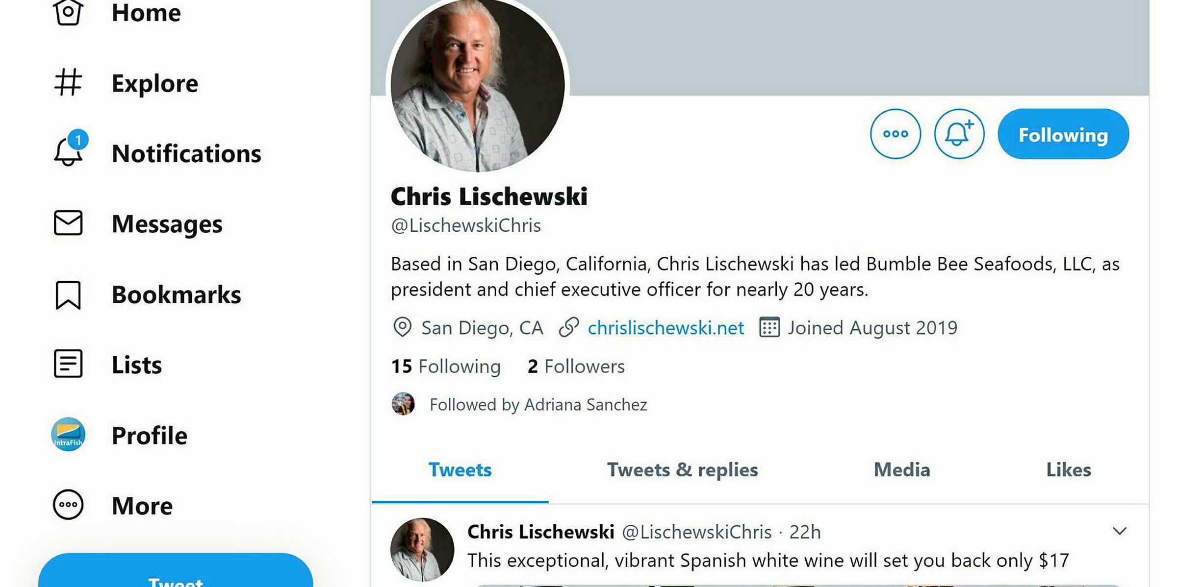 Here's what former Bumble Bee CEO Chris Lischewski was tweeting about ...