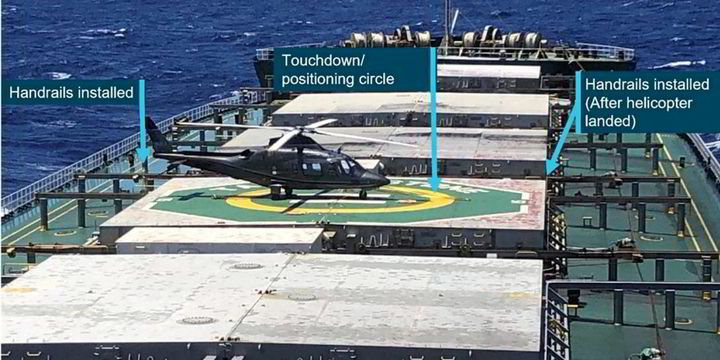 Outdated checklist blamed as helicopter smashed into bulker’s handrail ...