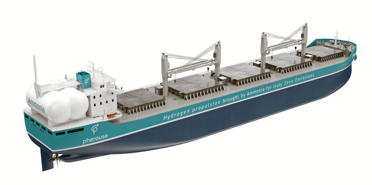 Start-up targets hydrogen-fuelled ultramaxes fitted with ammonia ...