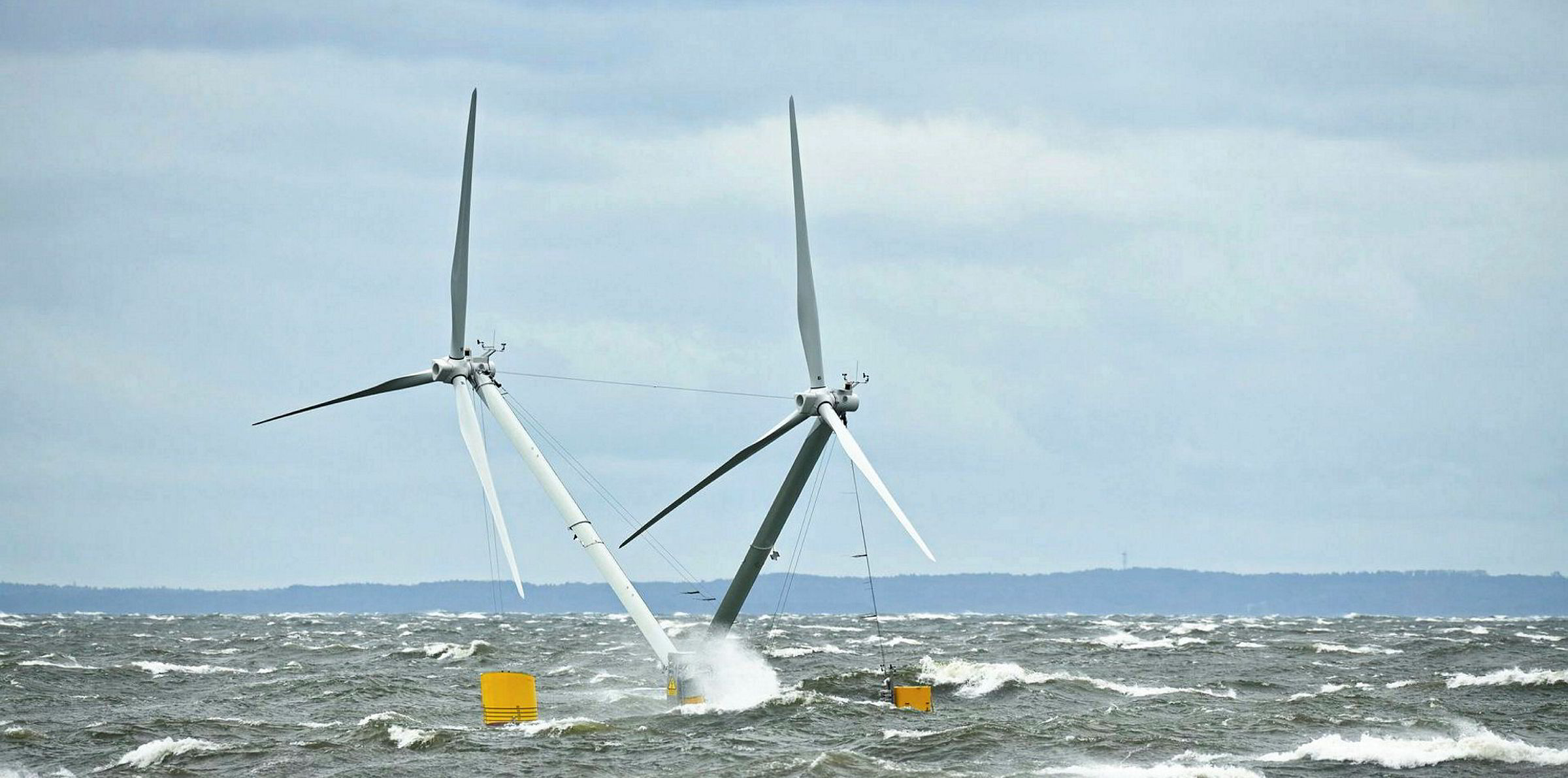 Heads together: twin-rotored floating wind flagship sails through ...