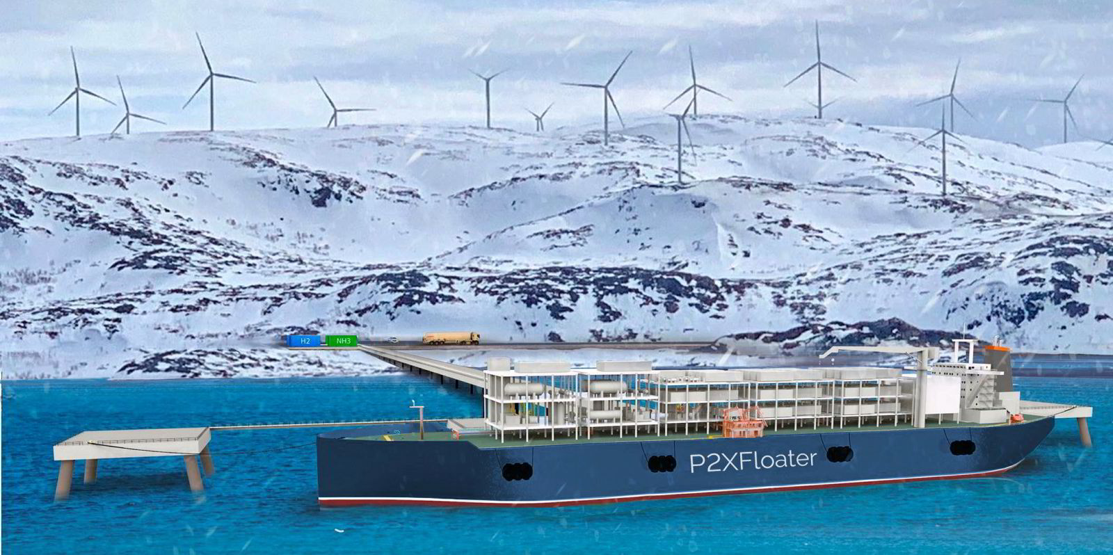 Gigascale Greenland wind-to-floating hydrogen plan unveiled by Vestas ...