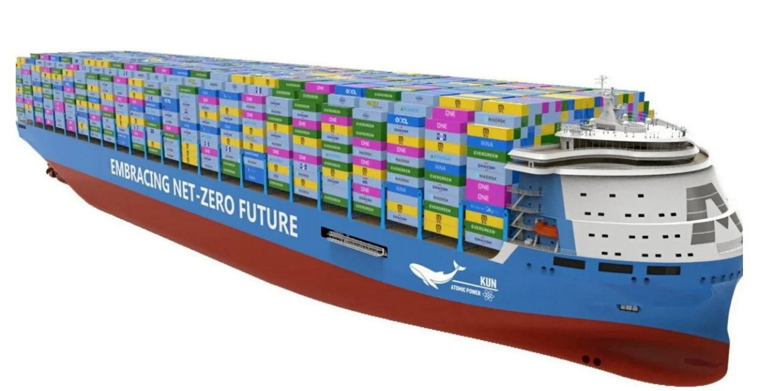 Jiangnan Shipyard unveils design for huge nuclear-powered container ...