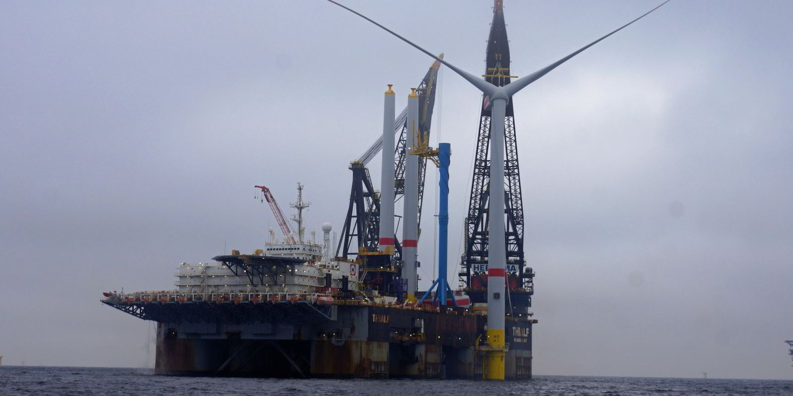 Turbine in at Arcadis Ost 1 wind farm using 'world's first floating ...
