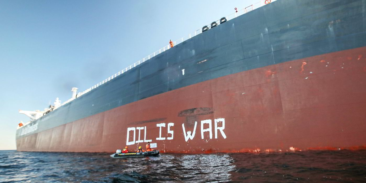 Greenpeace protests against tankers carrying Russian oil in the Baltic ...