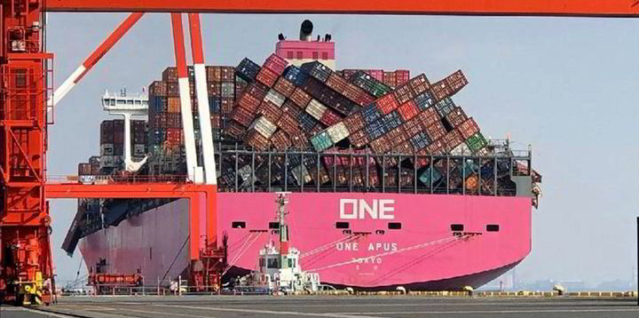 ONE Apus sails from Kobe after three-month discharge operation | TradeWinds