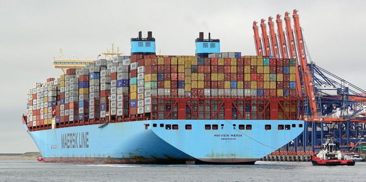 Damaged containers removed from Maersk boxship in Poland after storm ...