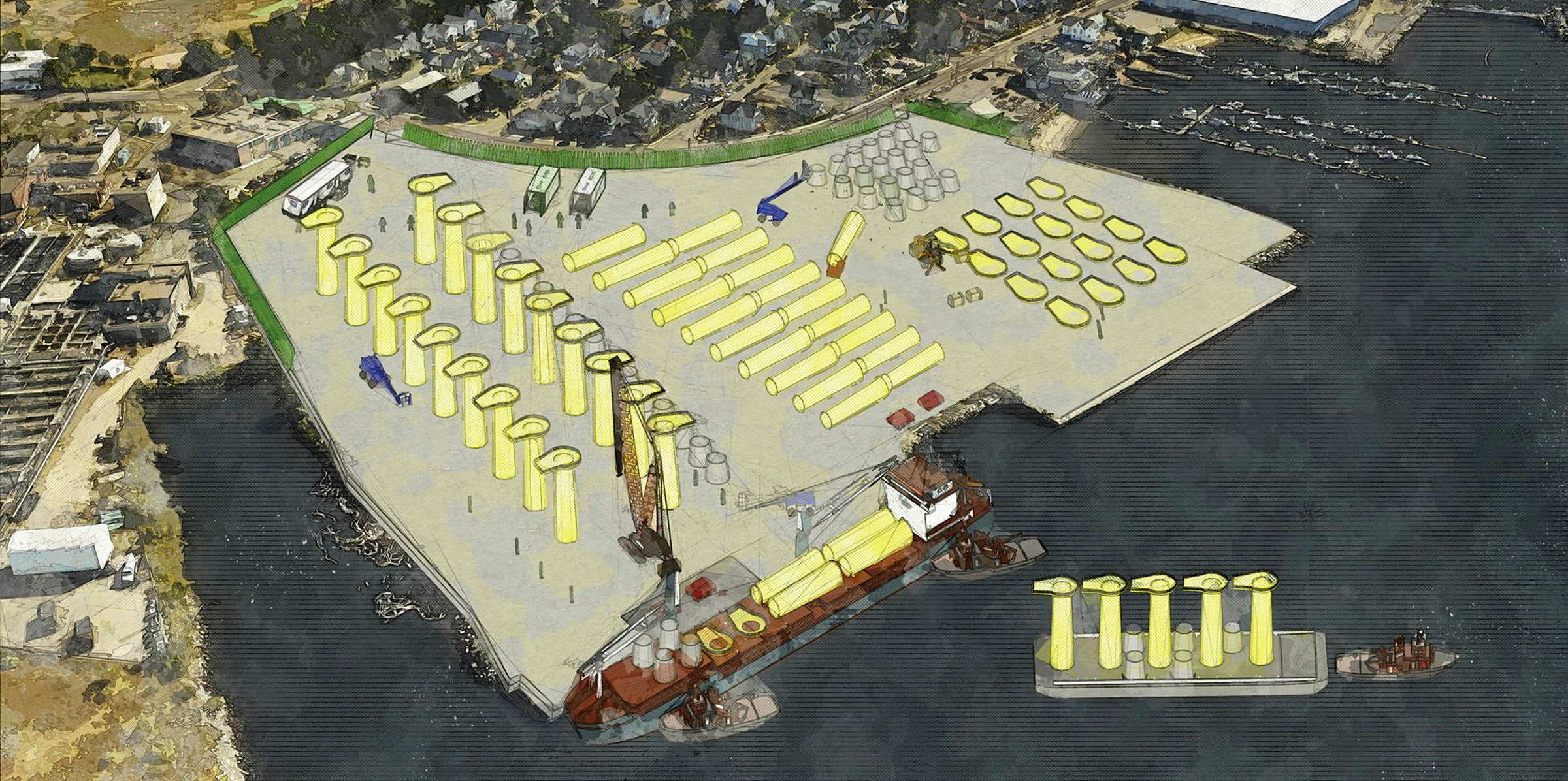 Vineyard unveils giant Connecticut offshore wind port hub plan | Recharge