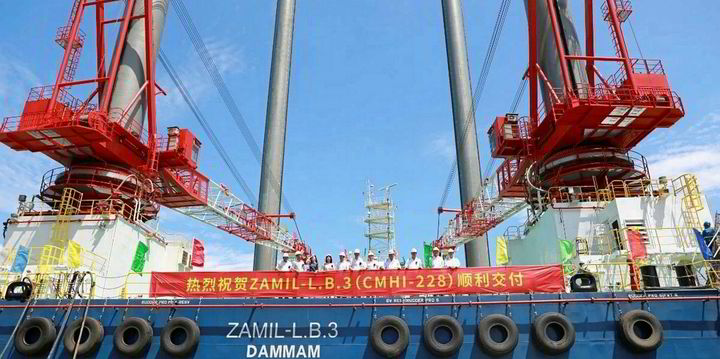 Chinese yard delivers lift boat for operation in Saudi Arabia ...